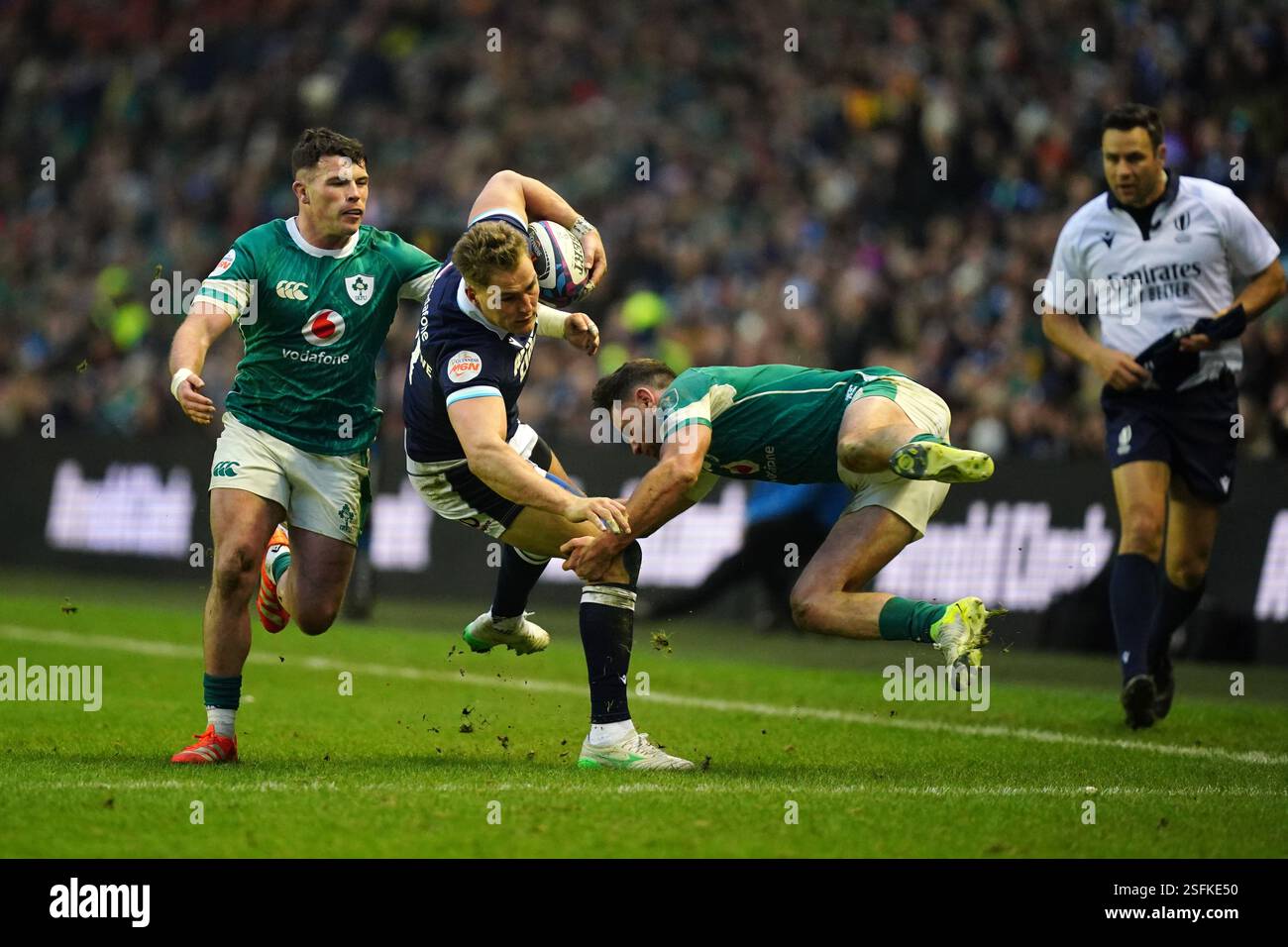 Scotland's Tom Jordan during the Guinness Men's Six Nations match at ...