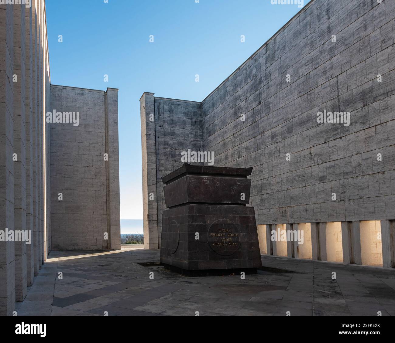 Medea, Italy (18th January 2025) - Inside view of the "Ara pacis mundi ...