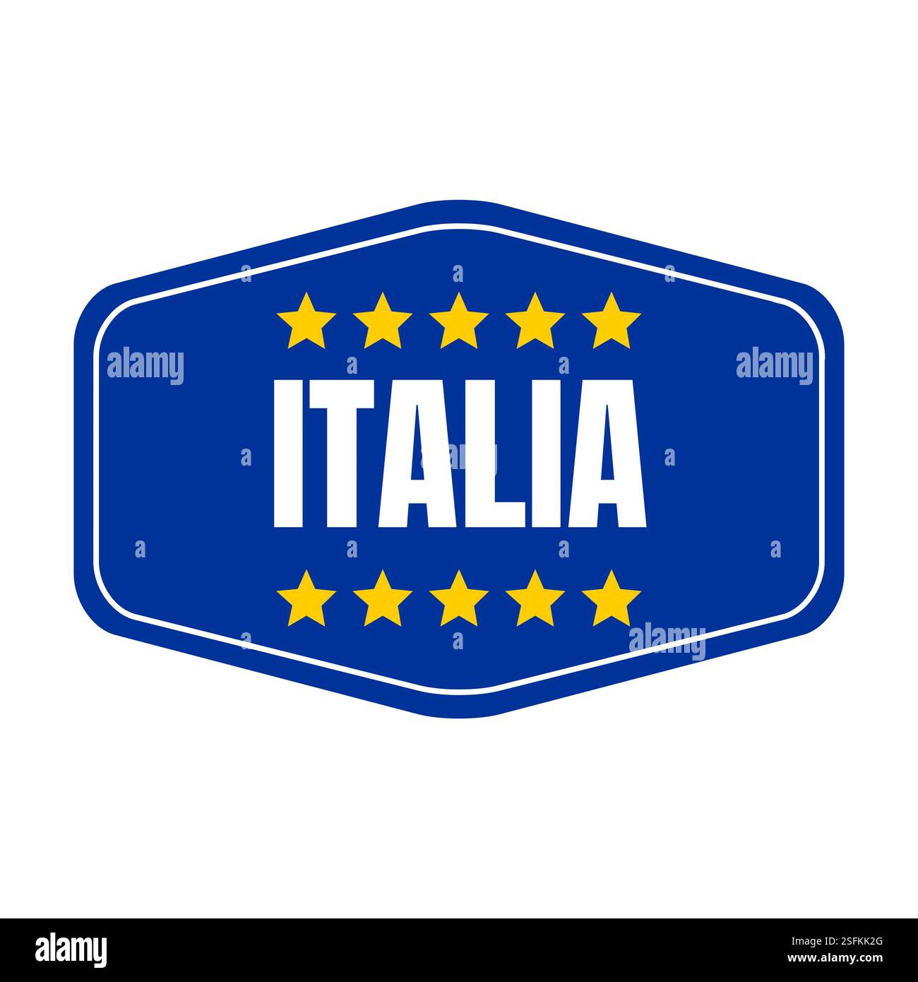 Italy symbol icon with the European flag Stock Photo - Alamy