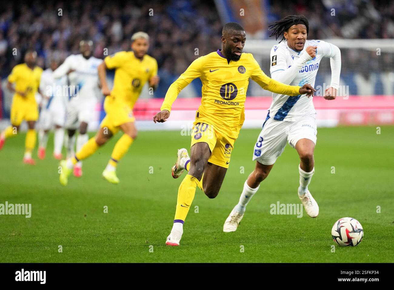 France. 09th Feb, 2025. 80 Shavy BABICKA (tfc) during the Ligue 1 ...