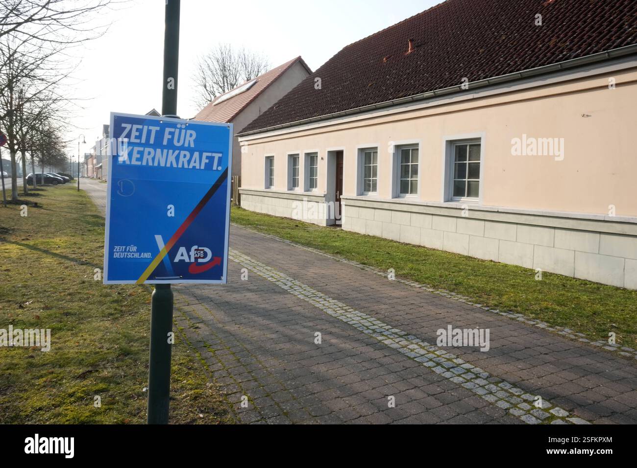 Afd GER, Brandenburg, 20250115, AfD Wahlplakat *** Afd GER, Brandenburg ...