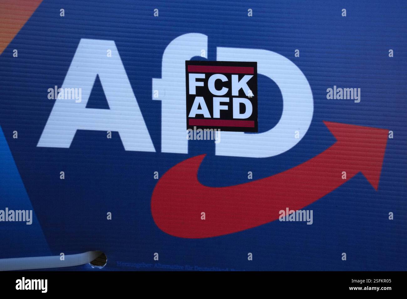 Afd GER, Brandenburg, 20250115, AfD Wahlplakat *** Afd GER, Brandenburg ...
