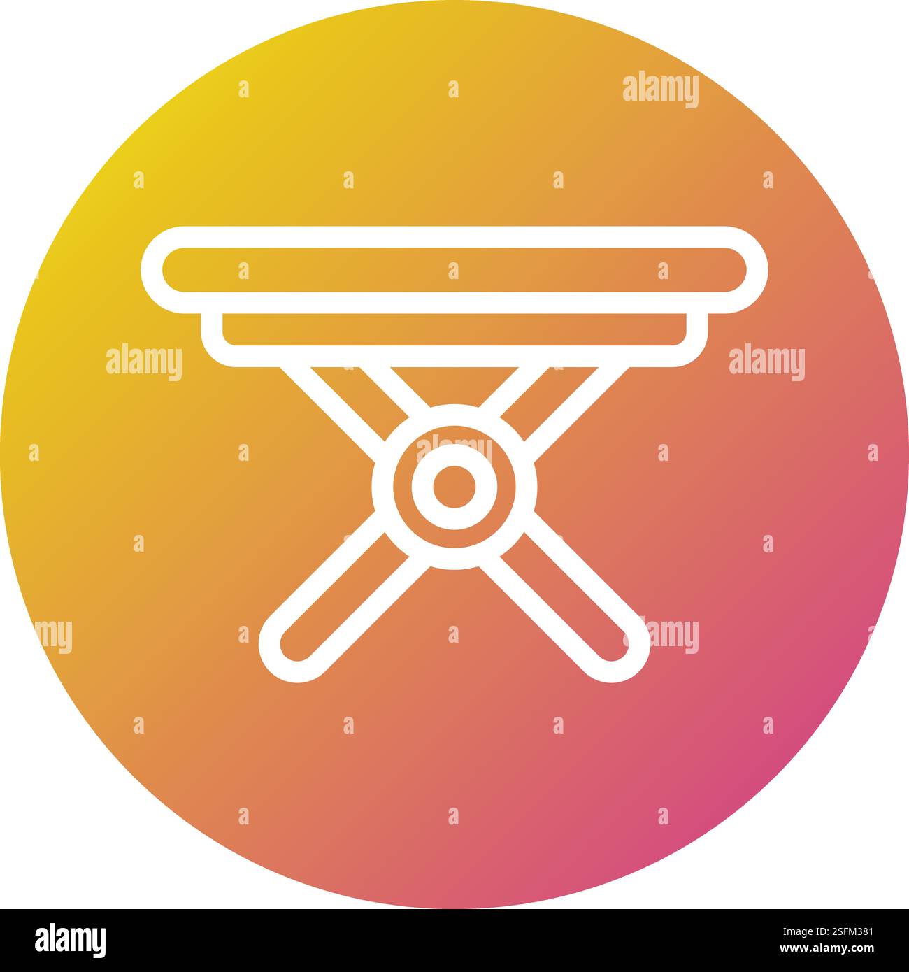 Folding Table Vector Icon Design Illustration Stock Vector Image & Art ...