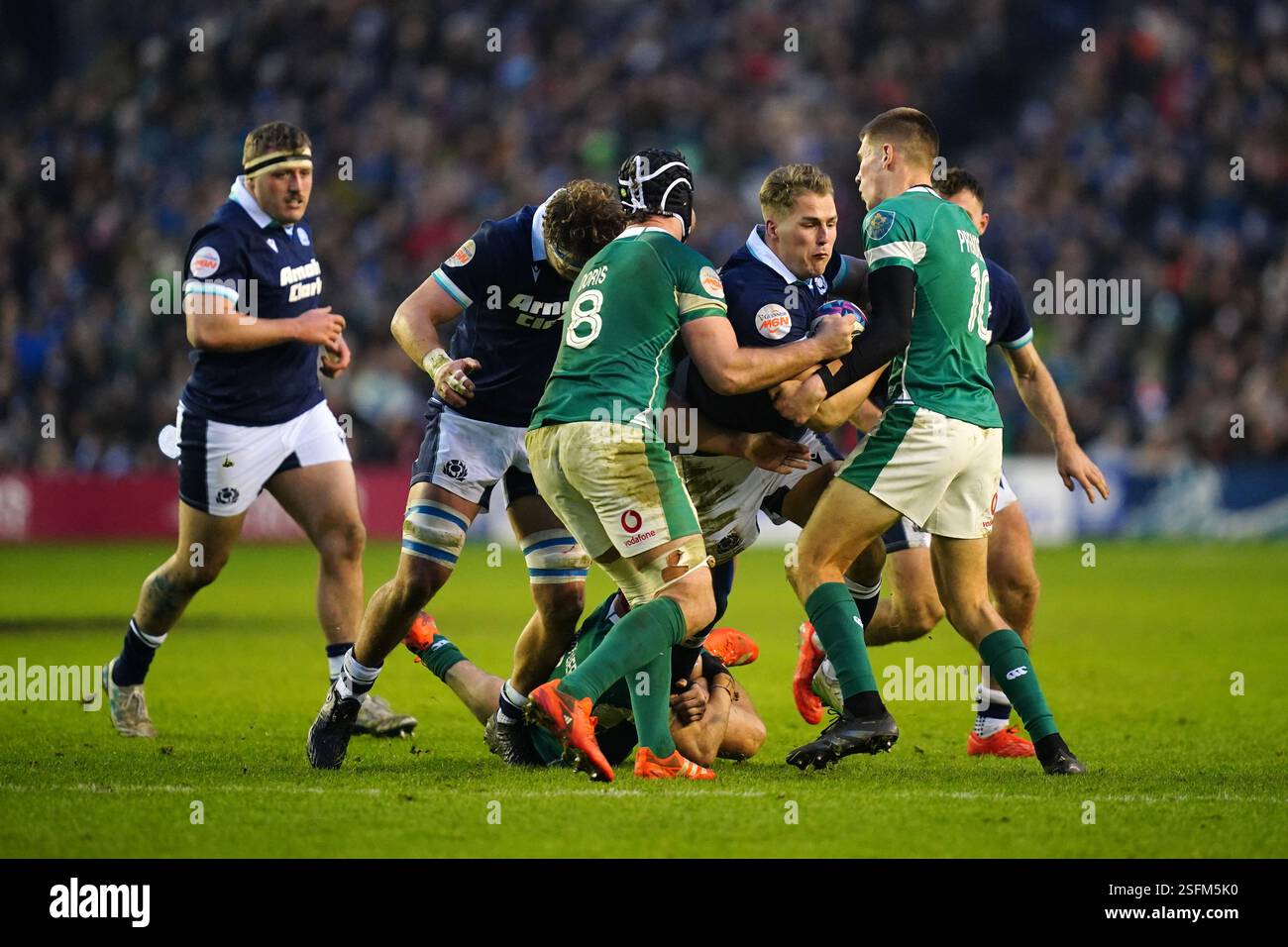 Scotland's Duhan van der Merwe during the Guinness Men's Six Nations ...
