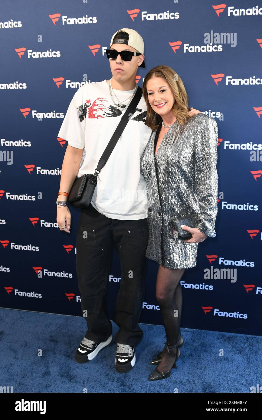 New Orleans, USA. 08th Feb, 2025. Jackson Mahomes, Randi Mahomes attend ...