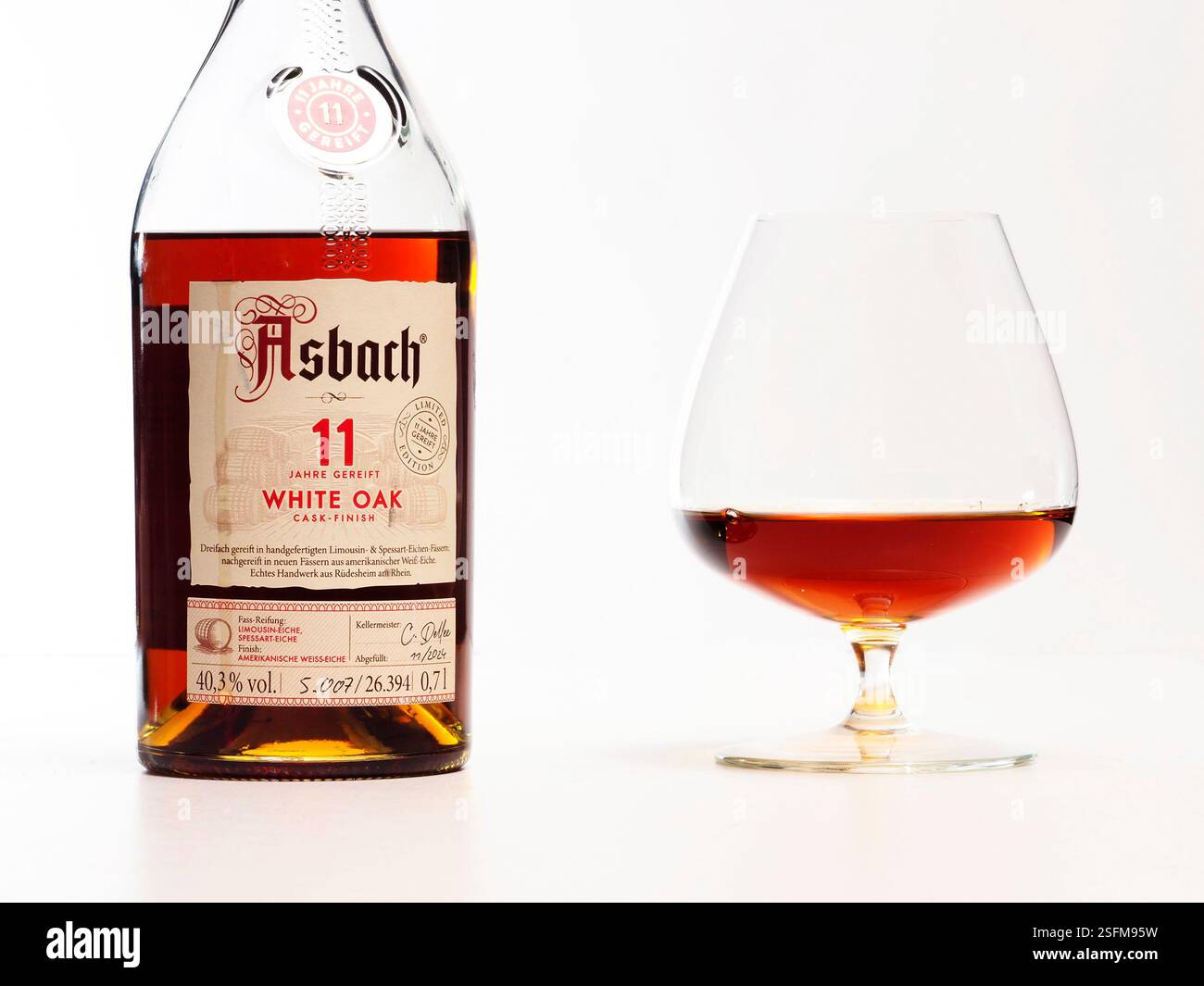 Germany - February 9, 2025: In this photo illustration, a bottle of ...