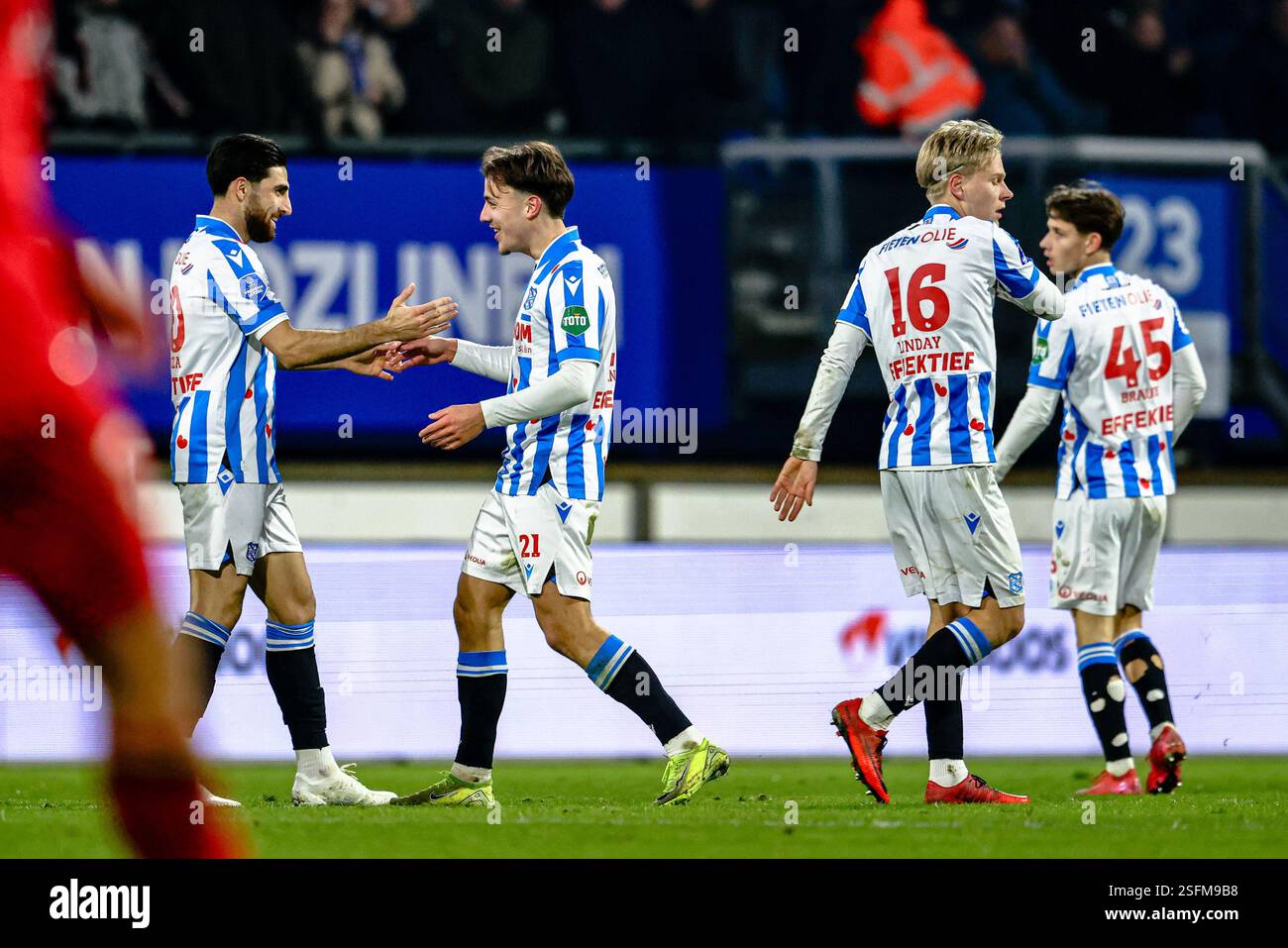 HEERENVEEN, 09-02-2025, Abe Lenstra Stadium, Dutch football, Eredivisie, season 2024/2025 ...