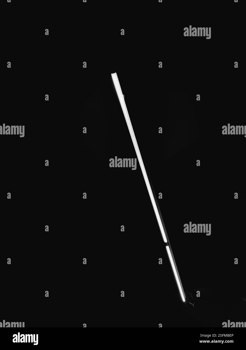 Neon Saber – Abstract Light in Negative Space Stock Photo - Alamy