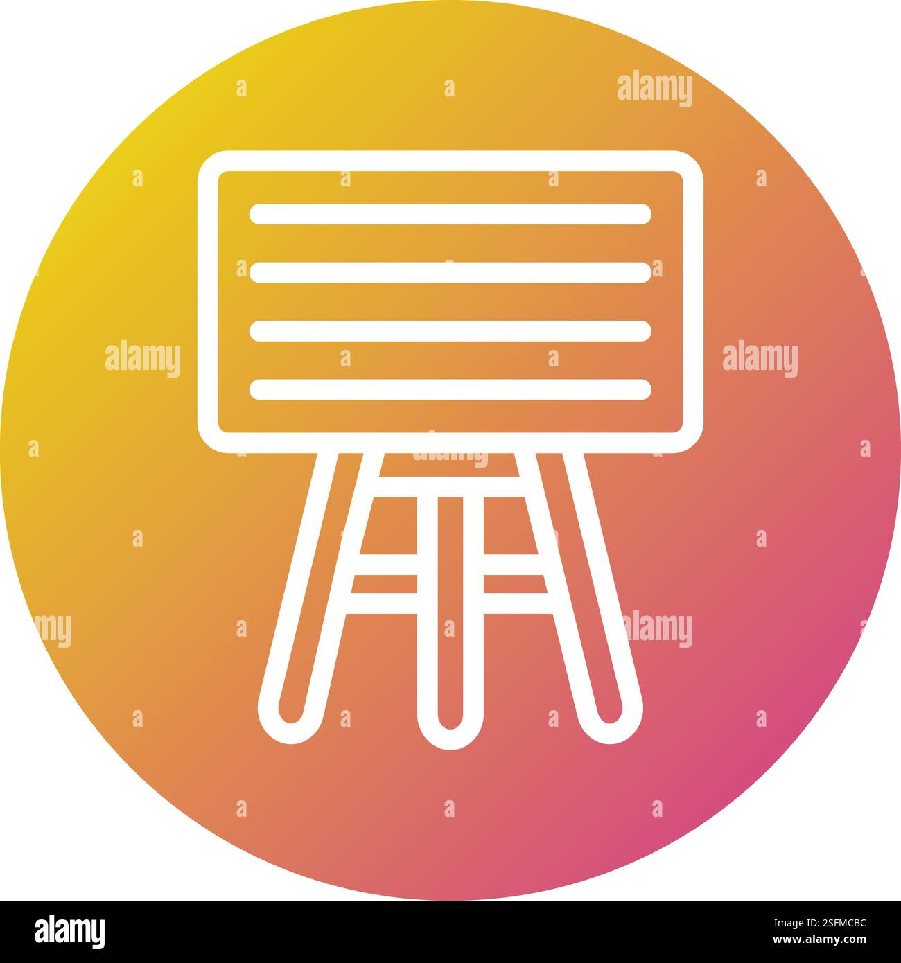 Whiteboard Vector Icon Design Illustration Stock Vector Image & Art - Alamy