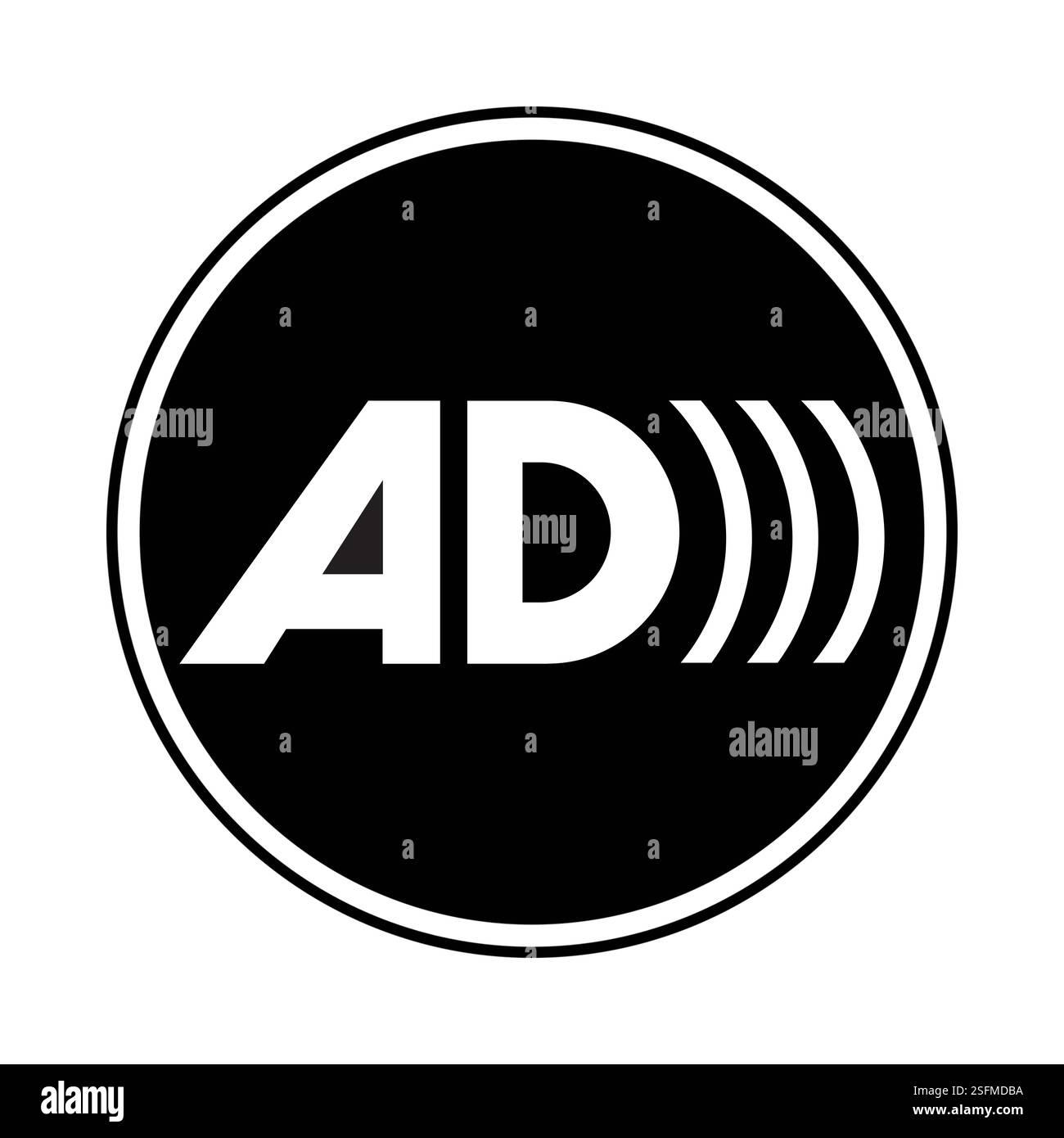 Audio description symbol icon Stock Photo - Alamy