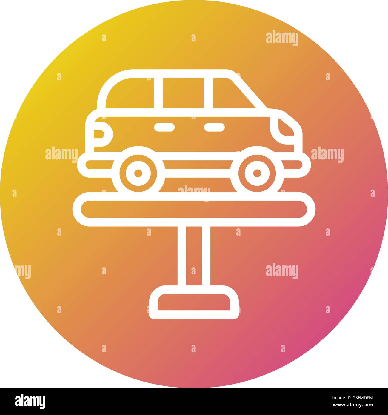 Car lift vector icon Cut Out Stock Images & Pictures - Alamy