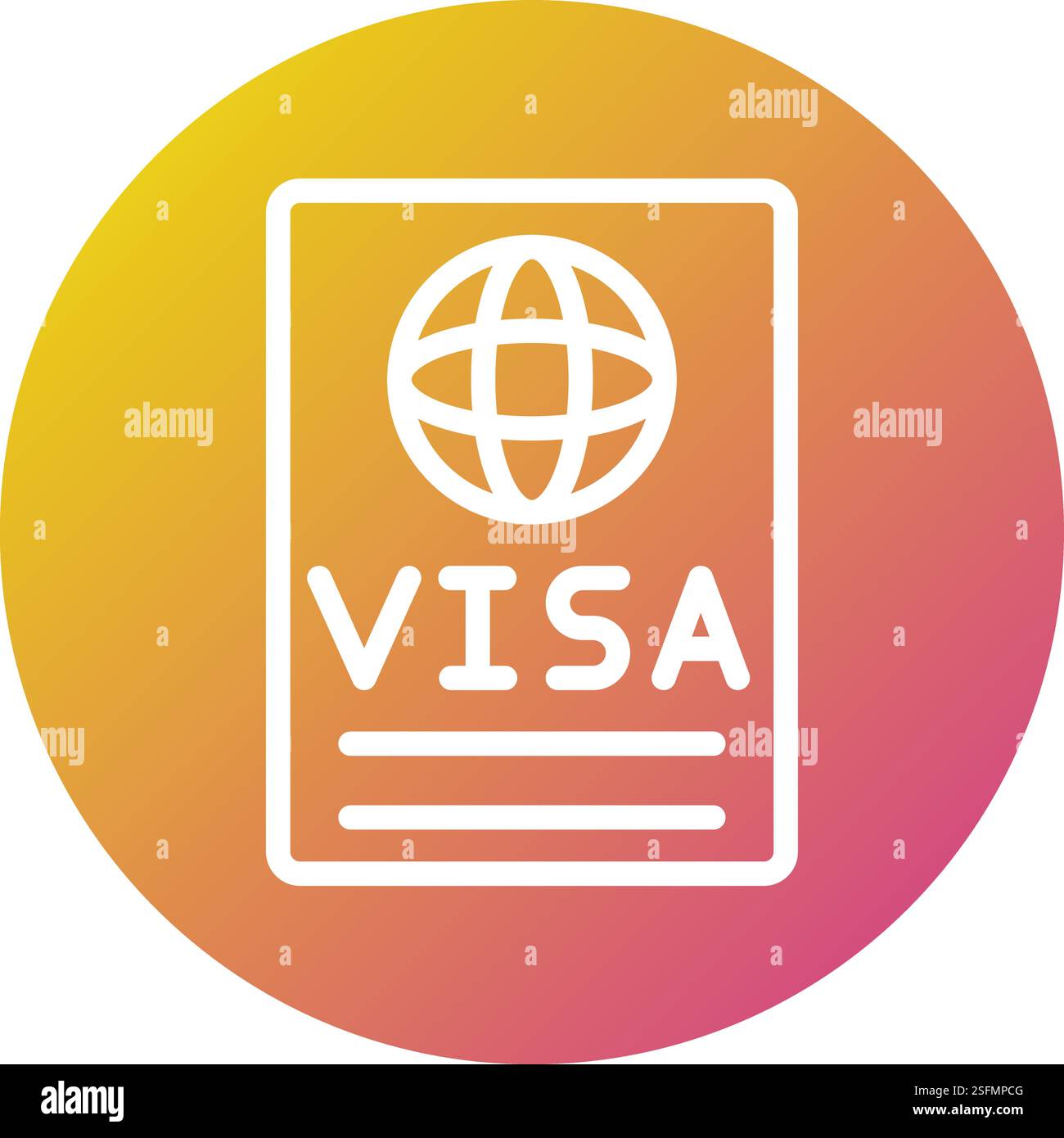Visa Vector Icon Design Illustration Stock Vector Image & Art - Alamy