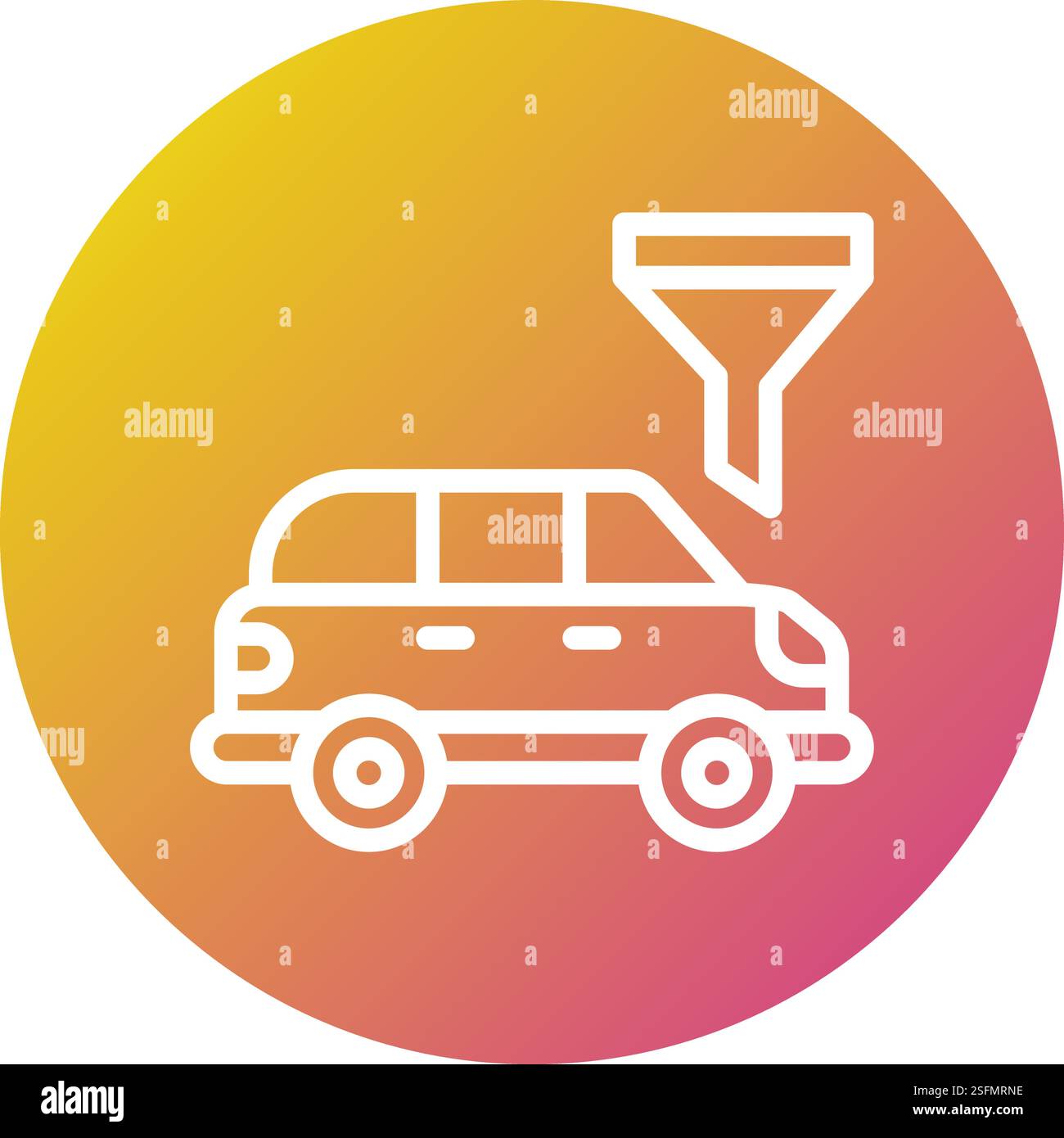 Funnel filter thin line Cut Out Stock Images & Pictures - Alamy