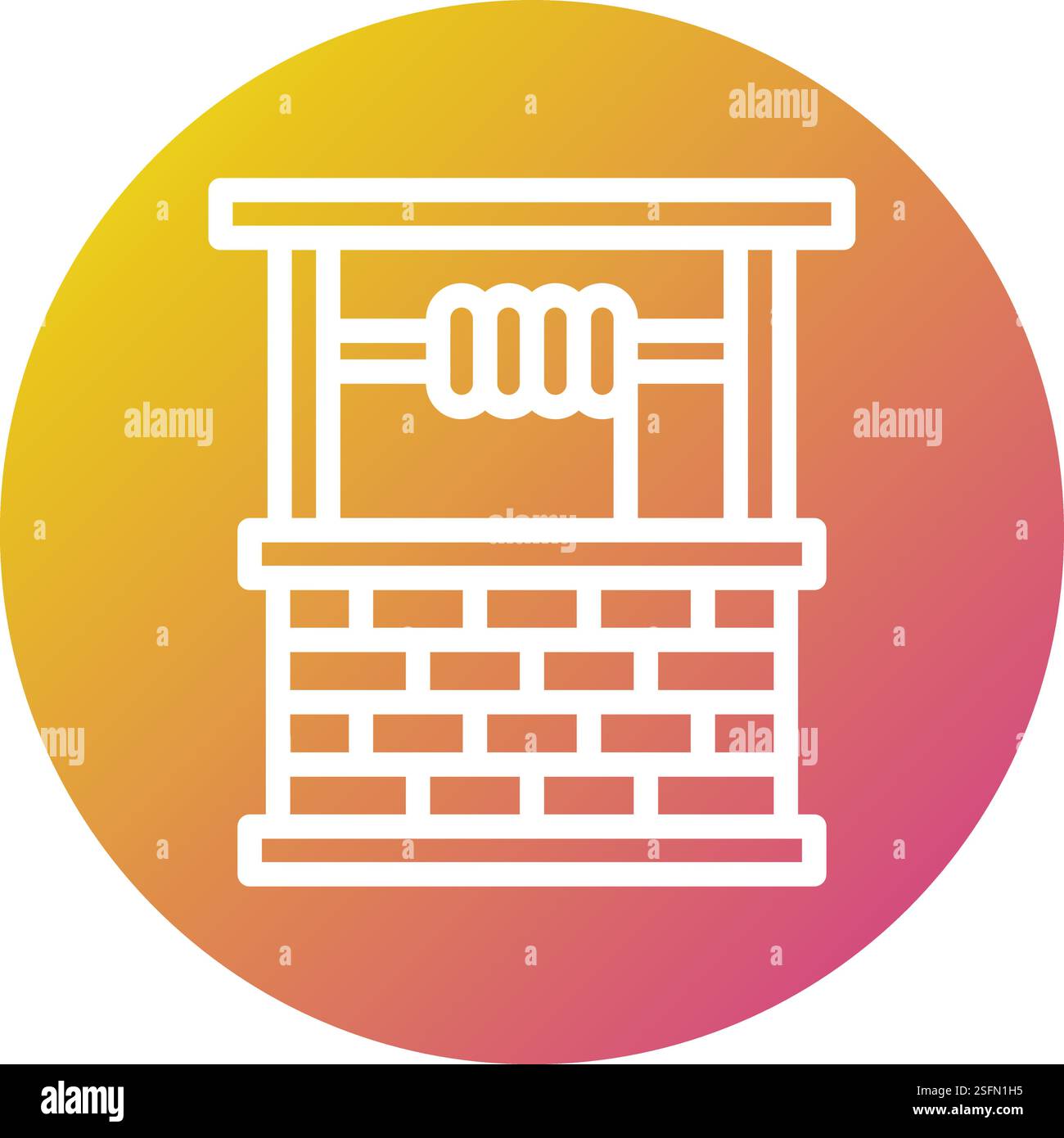 Water well icon vector Cut Out Stock Images & Pictures - Alamy