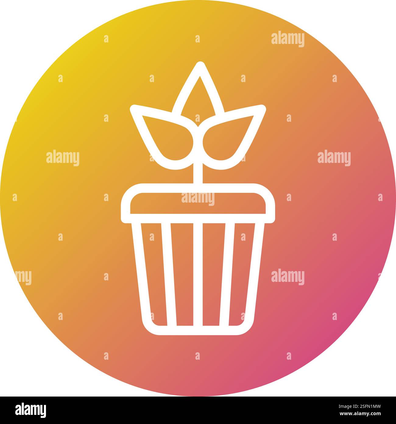 Aesthetic plant pot Stock Vector Images - Alamy