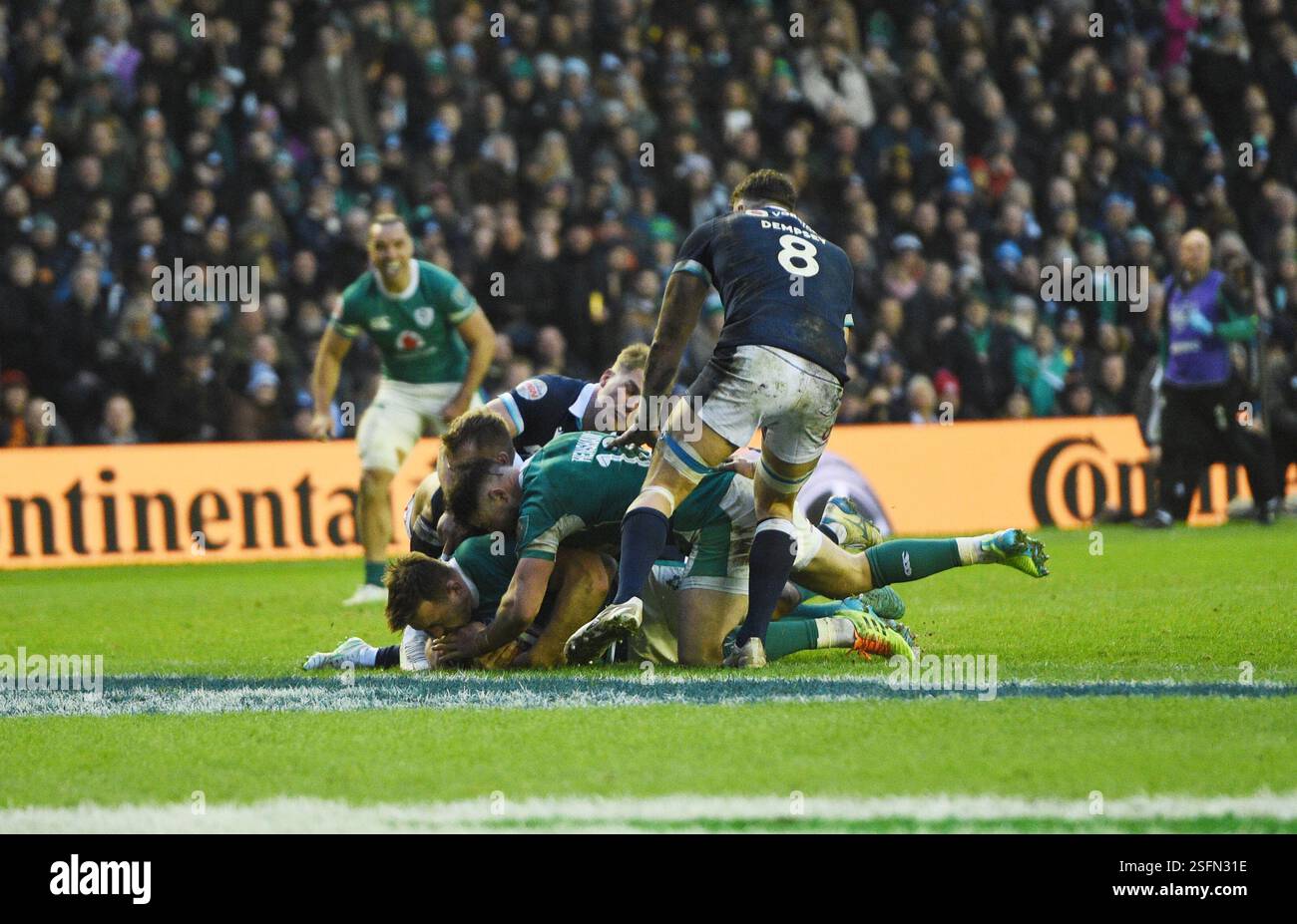 Scottish Gas Murrayfield .Edinburgh.Scotland, UK. 9th Feb, 2025 ...