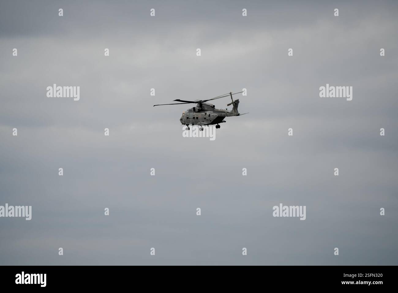 British Royal Navy Agusta-Westland Merlin HM.2 AW101 helicopter ...