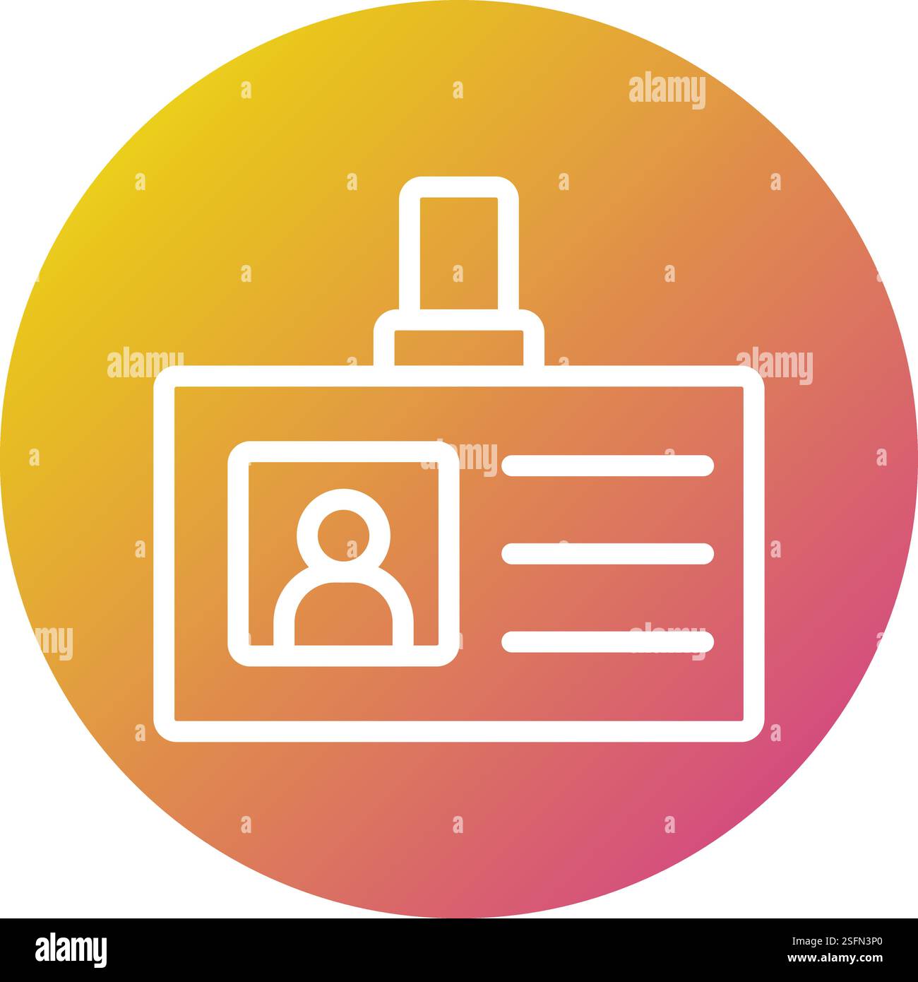 Identification card icon symbol 3d hi-res stock photography and images ...