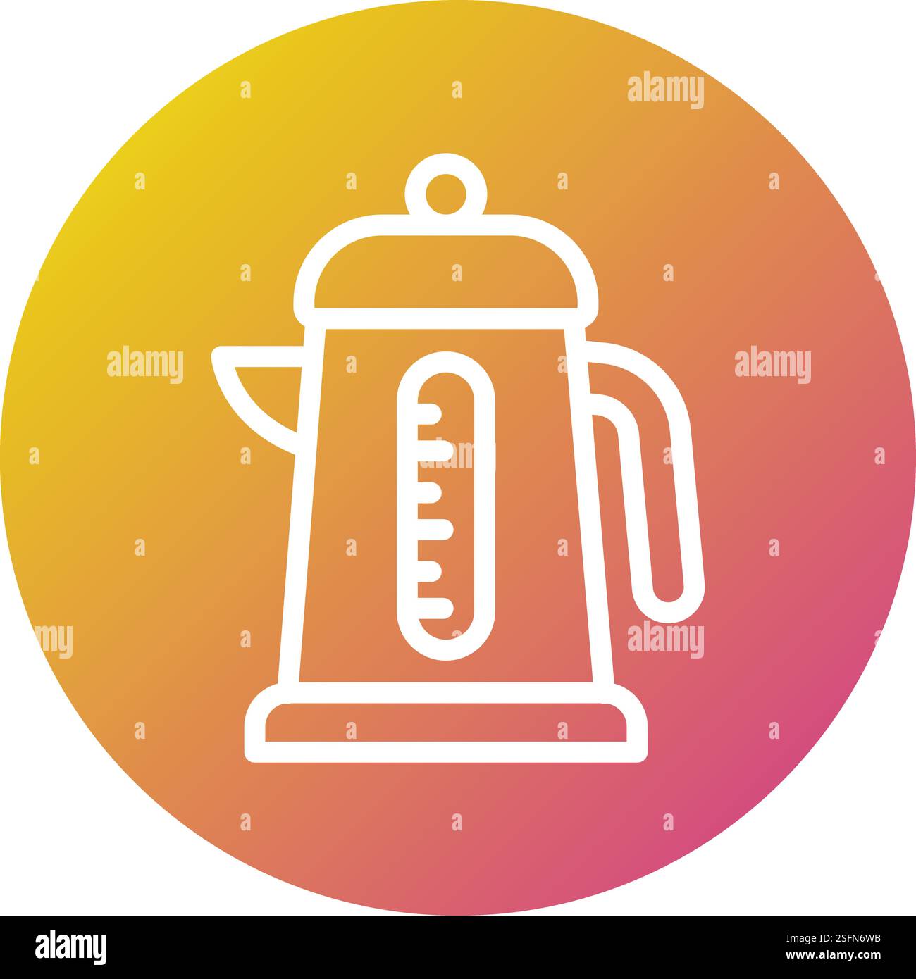Electric kettle logo design Stock Vector Images - Alamy