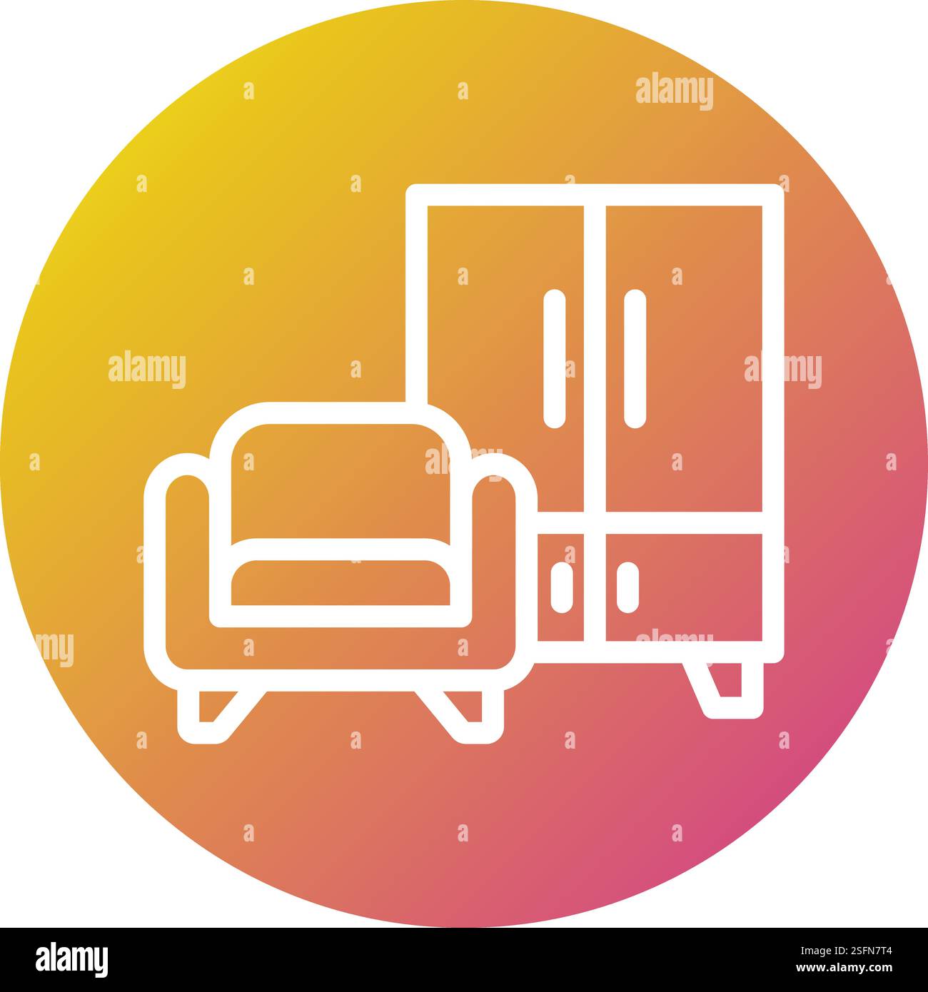 Home Furniture Vector Icon Design Illustration Stock Vector Image & Art ...