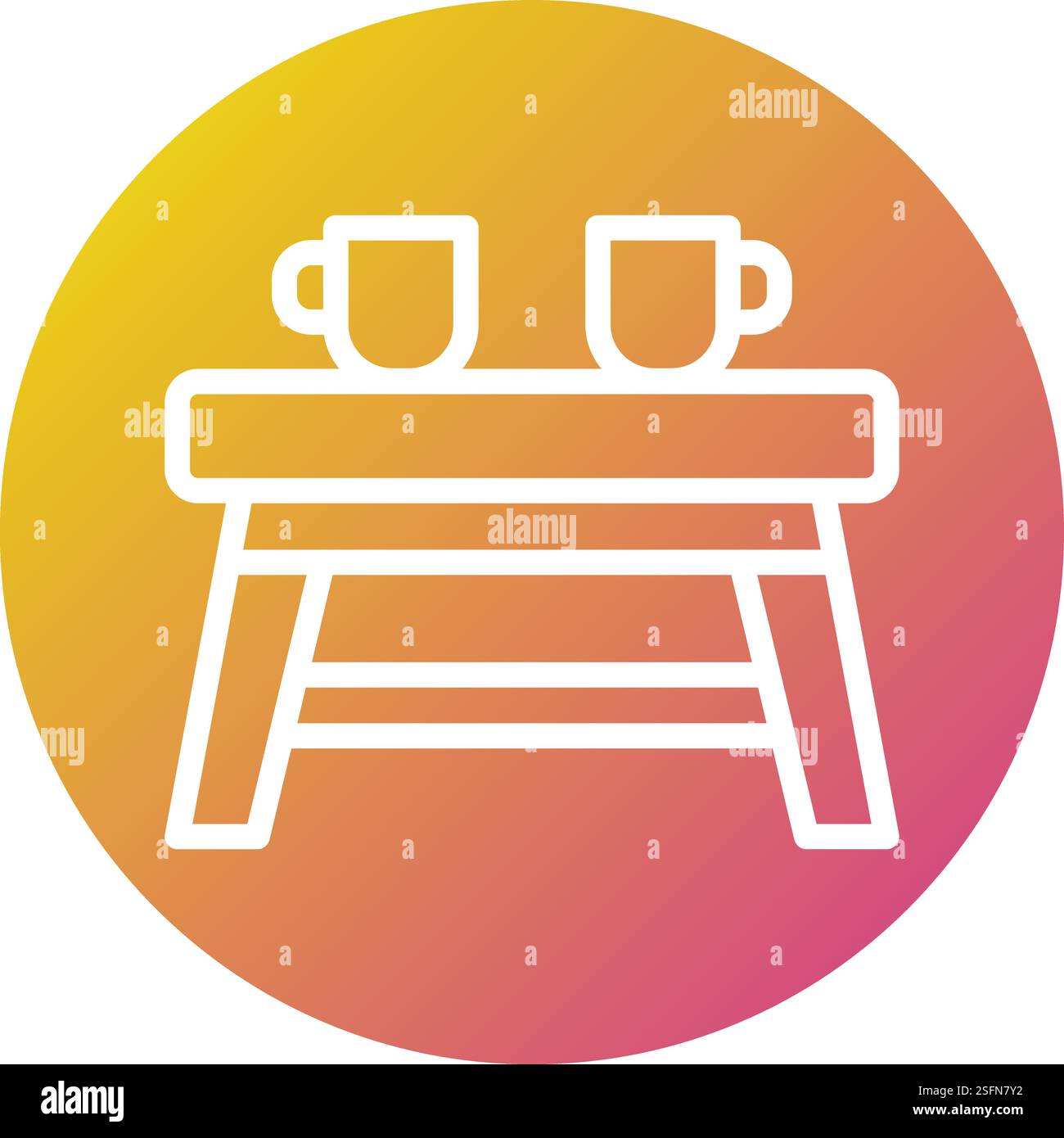 Modern tea table Stock Vector Images - Alamy