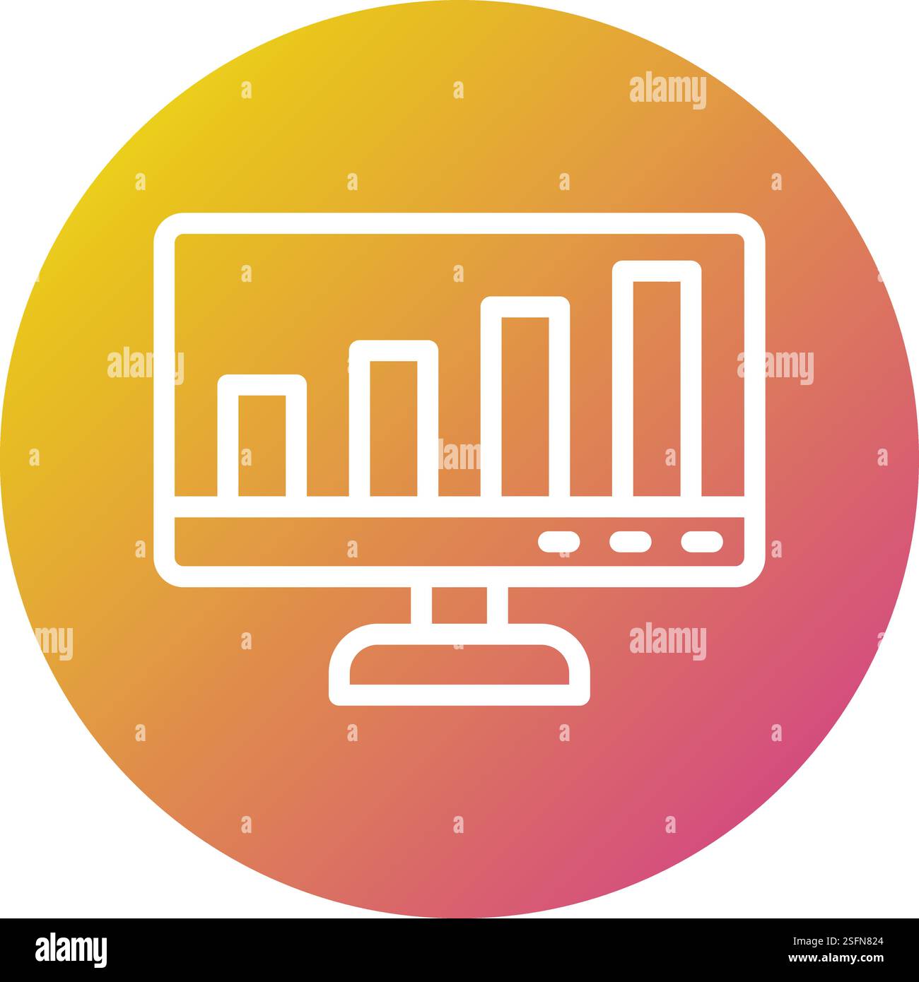 Bar Chart Vector Icon Design Illustration Stock Vector Image & Art - Alamy