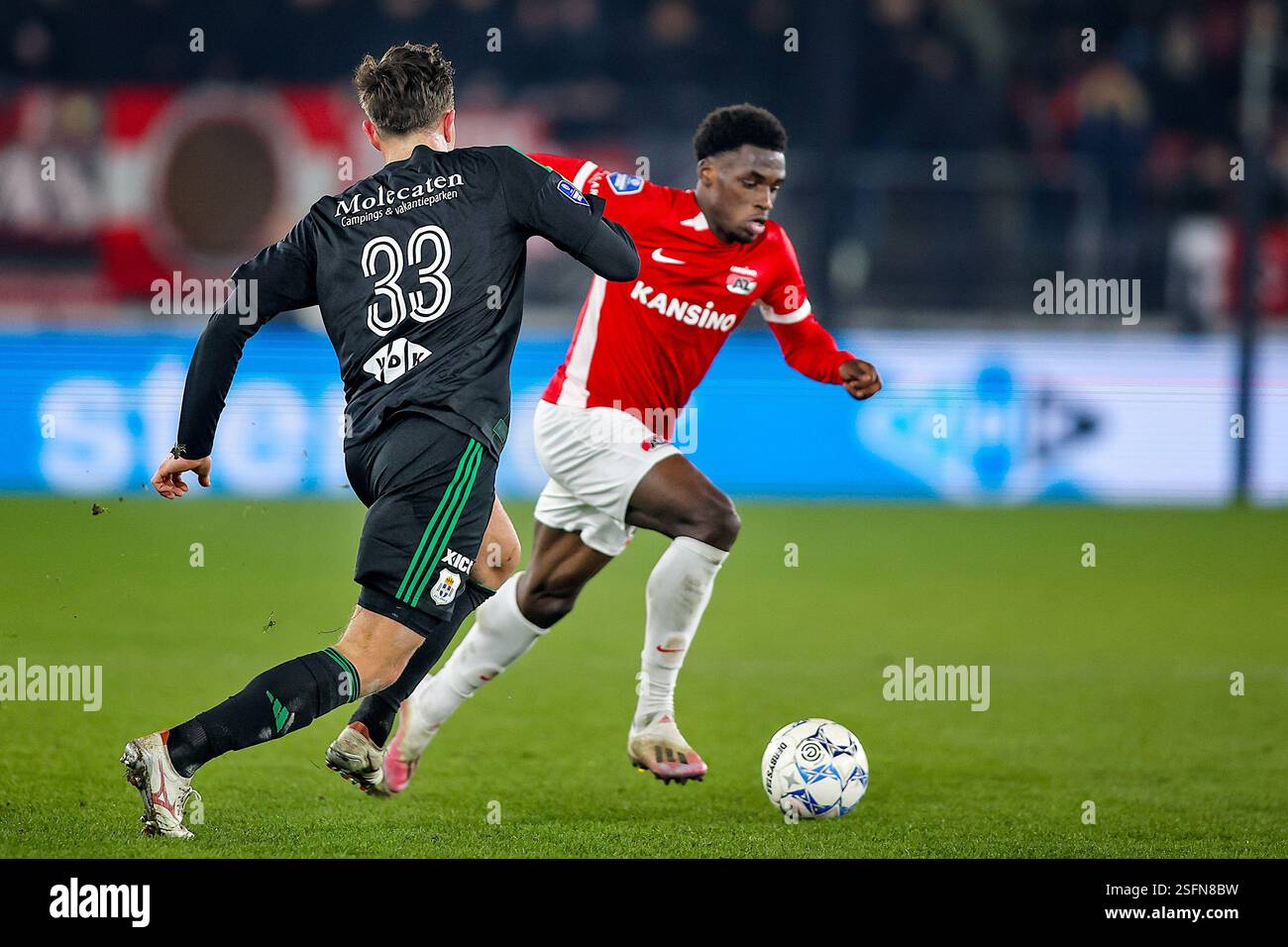 Alkmaar, Netherlands. 09th Feb, 2025. ALKMAAR - 09-02-2025, AFAS Stadium. Dutch Eredivisie ...