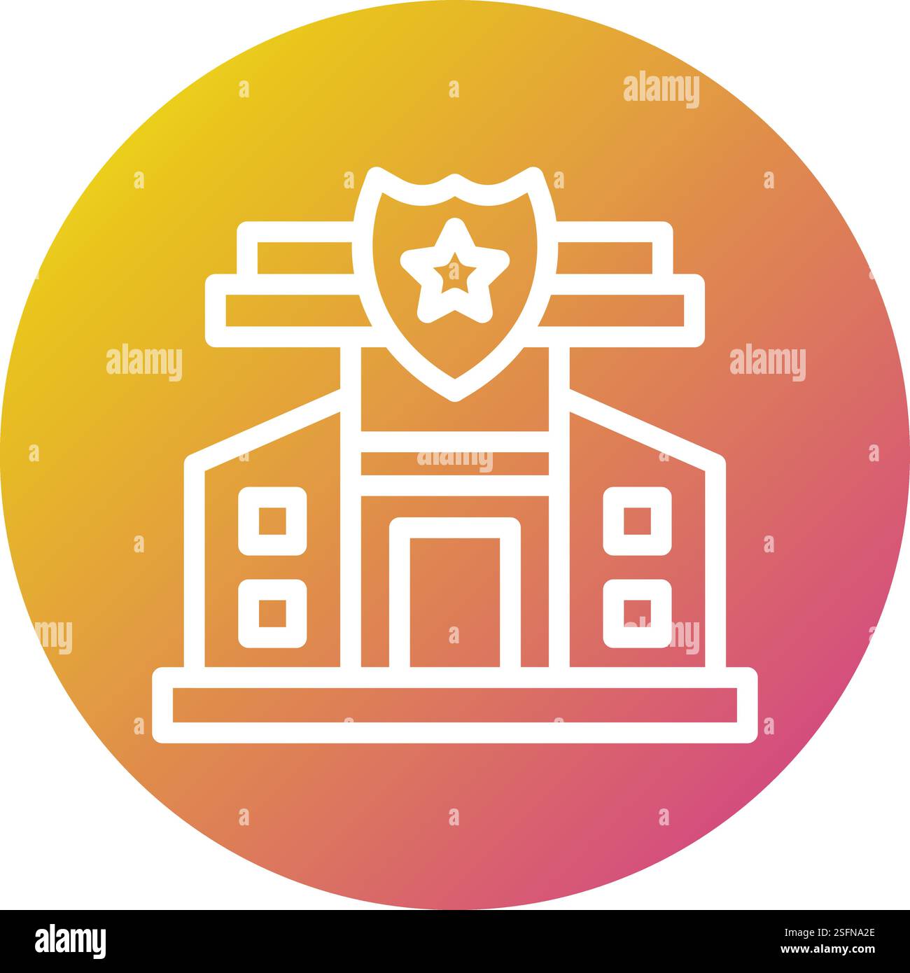 Police Station Vector Icon Design Illustration Stock Vector Image & Art ...