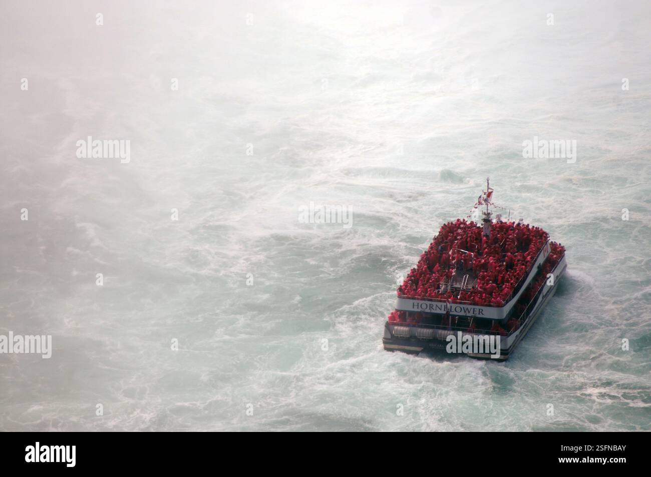Hornblower's "Niagara Wonder" at the Horseshoe Falls, seen from the ...