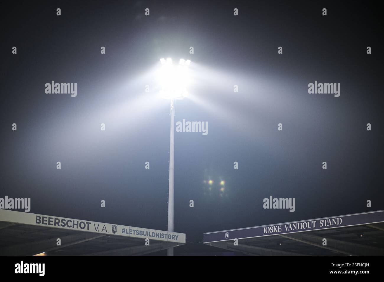 Antwerp, Belgium. 09th Feb, 2025. Beerschot's 't Kiel Olympisch Stadion ...