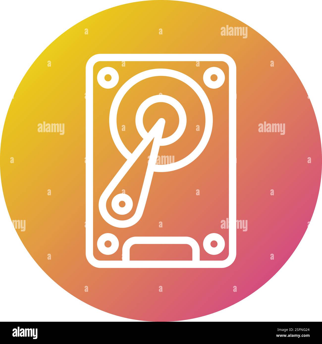 Hard Disk Vector Icon Design Illustration Stock Vector Image & Art - Alamy