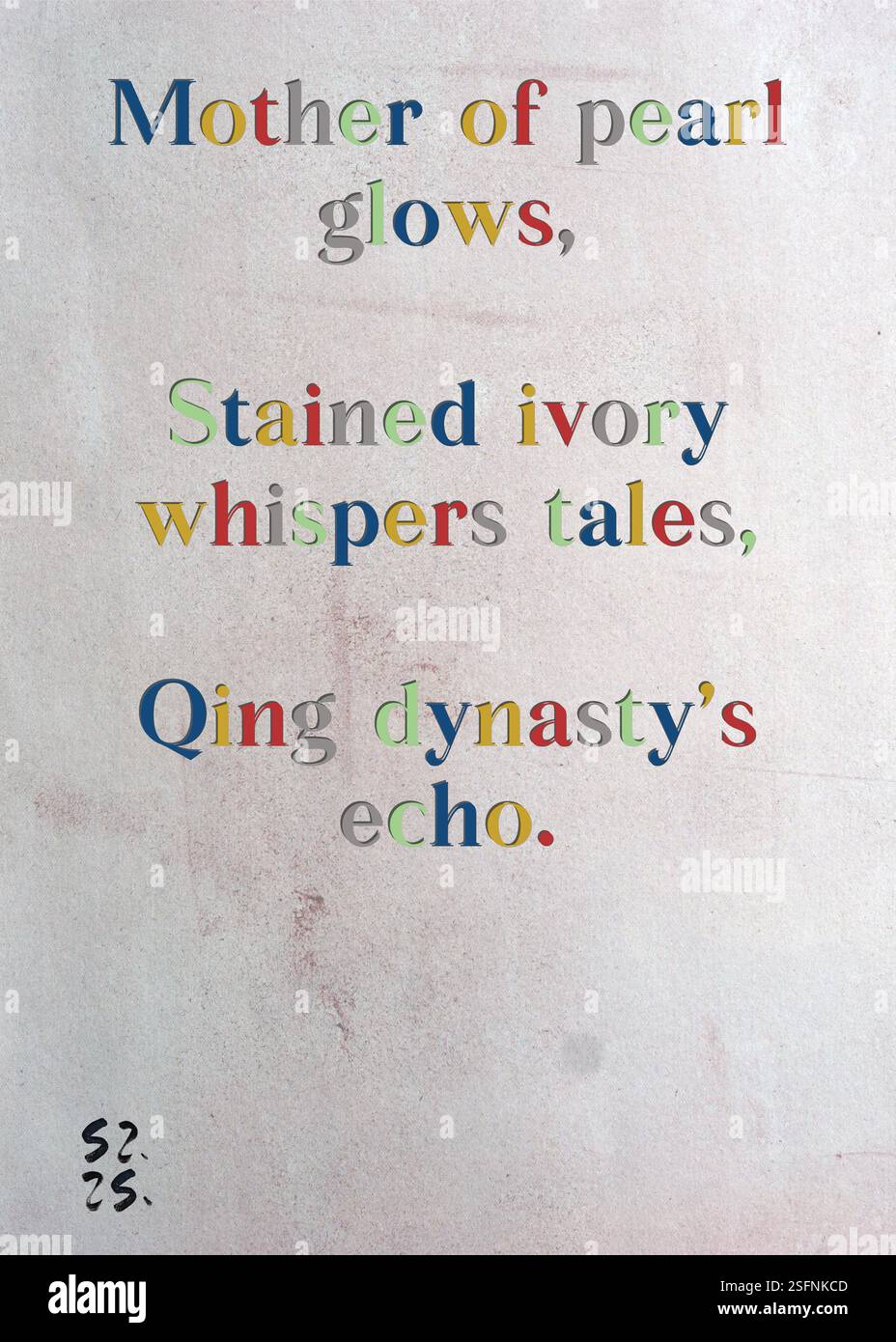 Mother of pearl glows, Stained ivory whispers tales, Qing dynasty's ...
