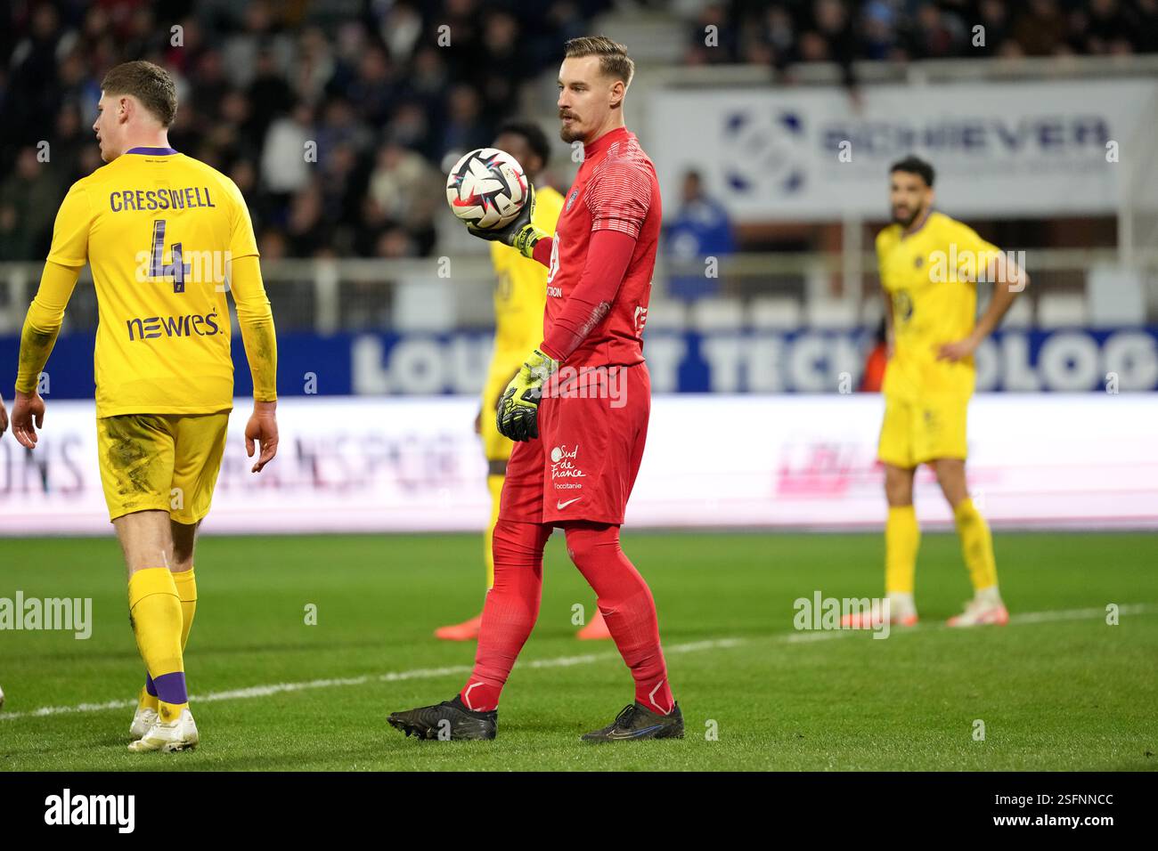 France. 09th Feb, 2025. 16 Christian Kjetil HAUG (tfc) during the Ligue ...