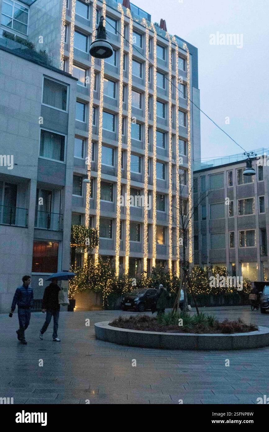 Milano, Italia. 09th Feb, 2025. Esterni dell'Hotel Casa Brera in piazzetta Bossi. Milano ...