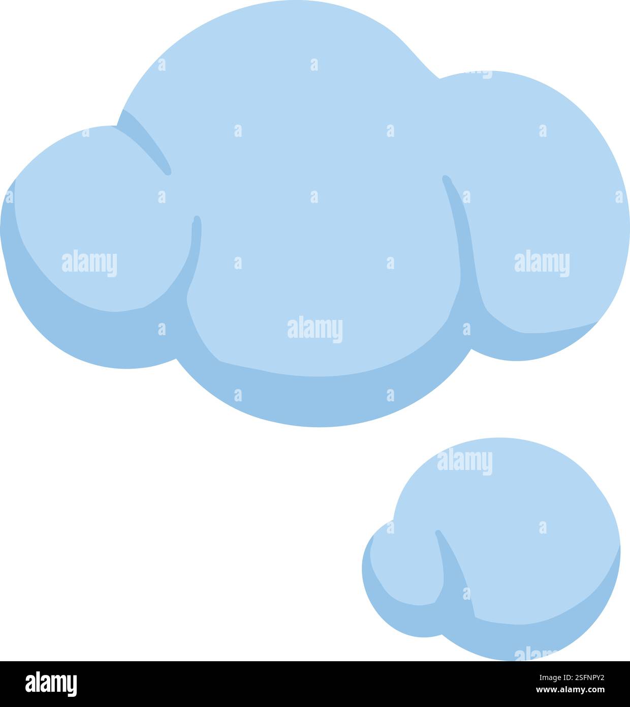 Dust cloud. Comic book little smoke puff stream clouds, cloud puffs ...