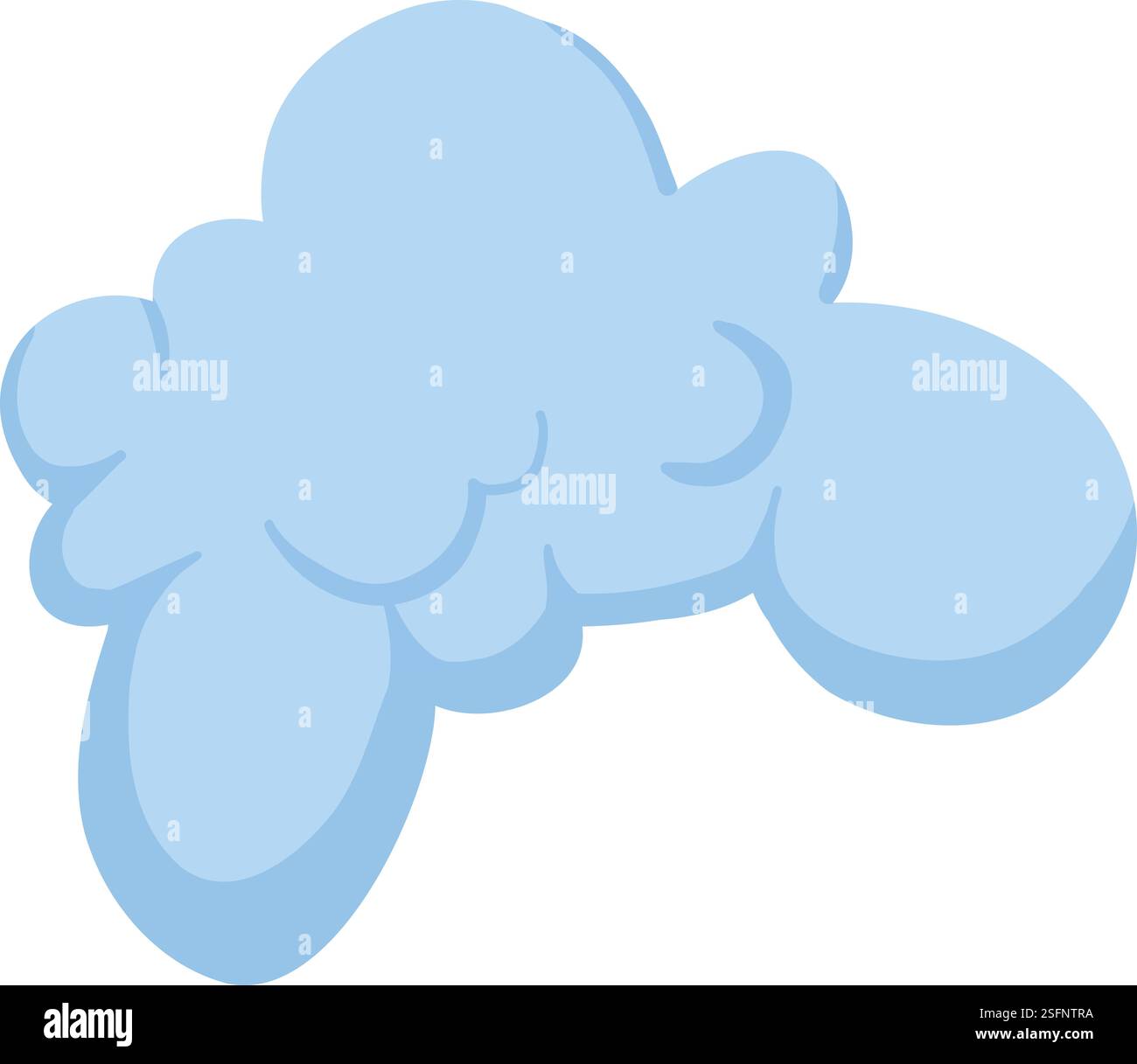 Dust cloud. Comic book little smoke puff stream clouds, cloud puffs ...