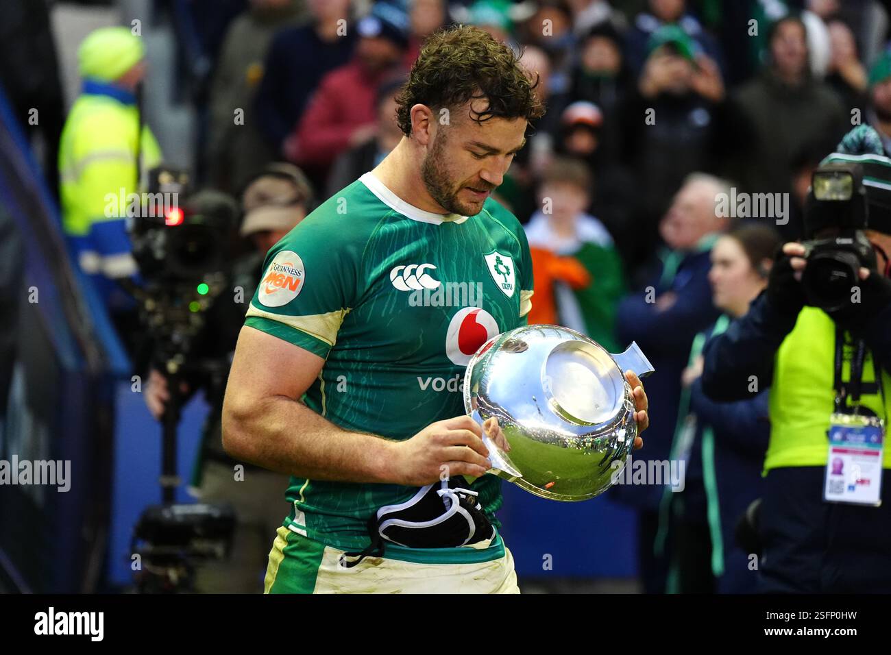 Ireland's Caelan Doris with the Centenary Quaich after the Guinness Men ...