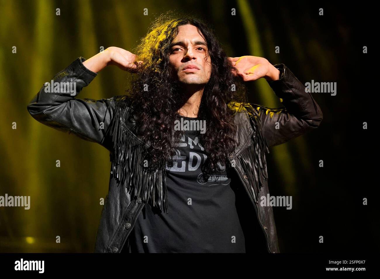 Gabriel Colon of Lynch Mob performs on Saturday, Feb. 8, 2025, at the ...