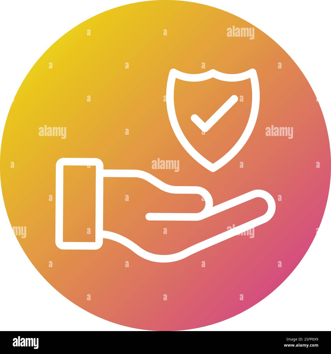 Life insurance icon line Stock Vector Images - Alamy