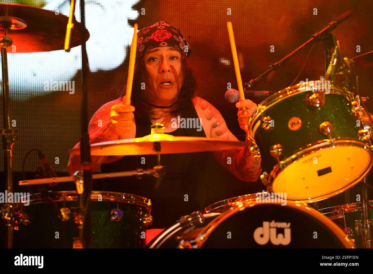 Jimmy D'Anda of Lynch Mob performs on Saturday, Feb. 8, 2025, at the ...