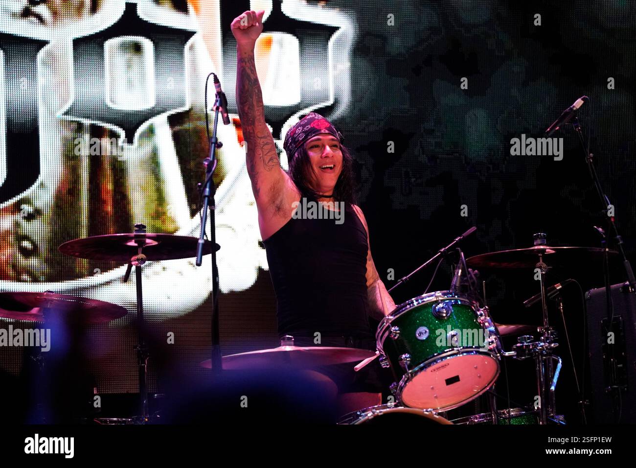 Jimmy D'Anda of Lynch Mob performs on Saturday, Feb. 8, 2025, at the ...