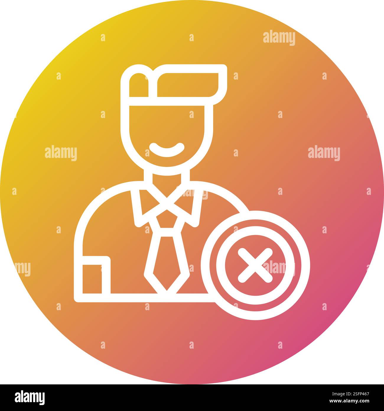 Reject Vector Icon Design Illustration Stock Vector Image & Art - Alamy