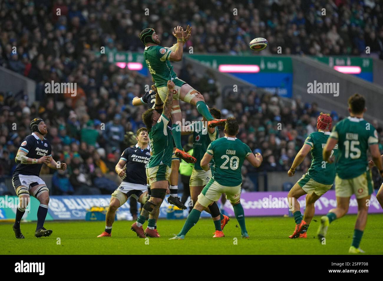 Edinburgh, Scotland, UK. 9th February 2025; Scottish Gas Murrayfield ...