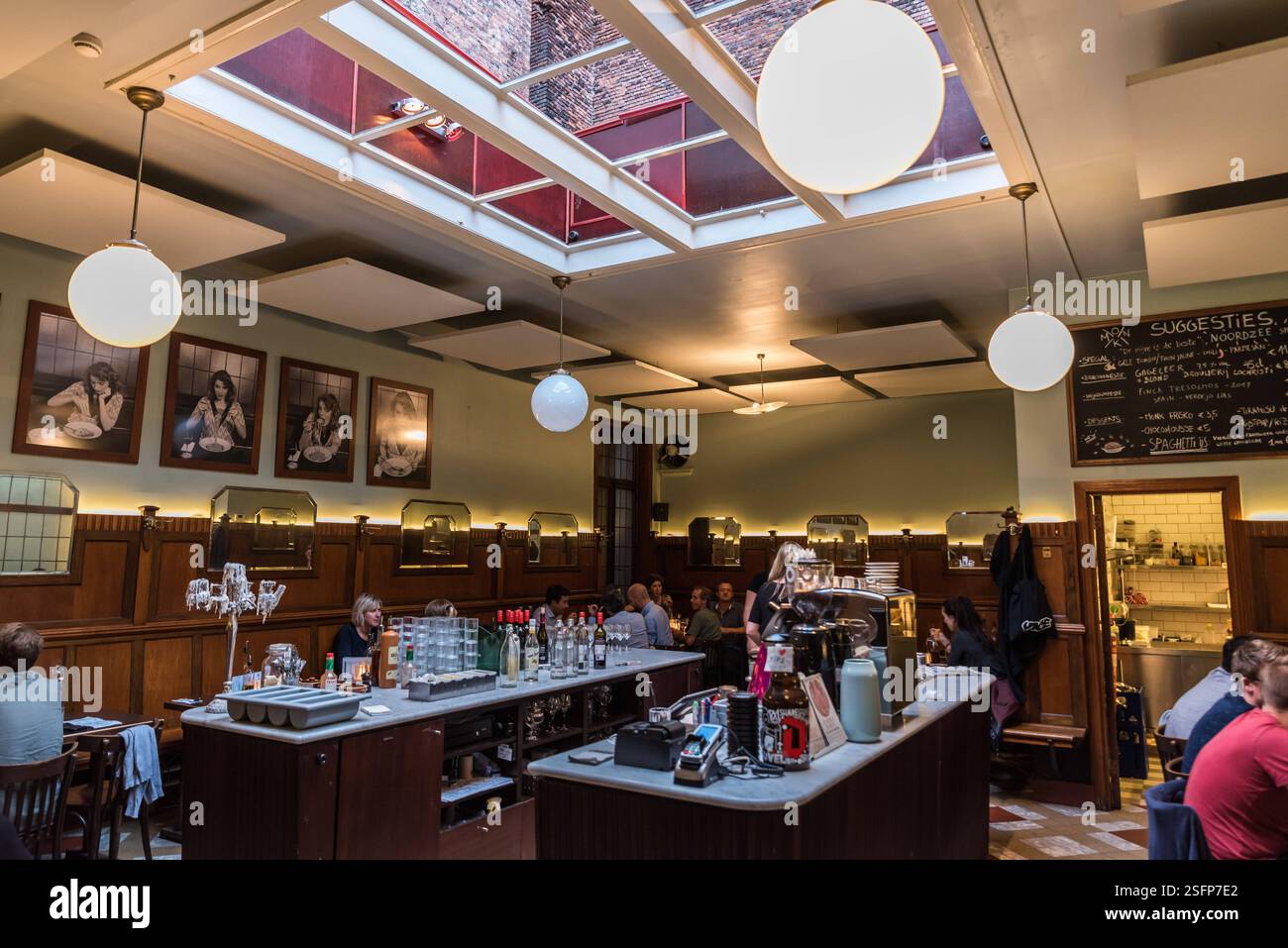 Brussels Old Town - Belgium - 07 18 2019 -Art deco interior design of ...