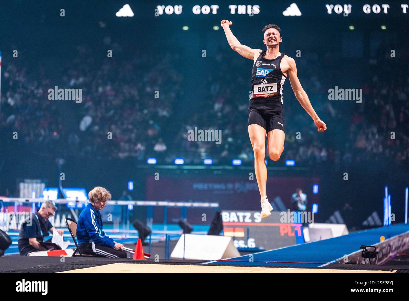 Simon BATZ (GER), Long Jump Men during the World Athletics Indoor Tour ...