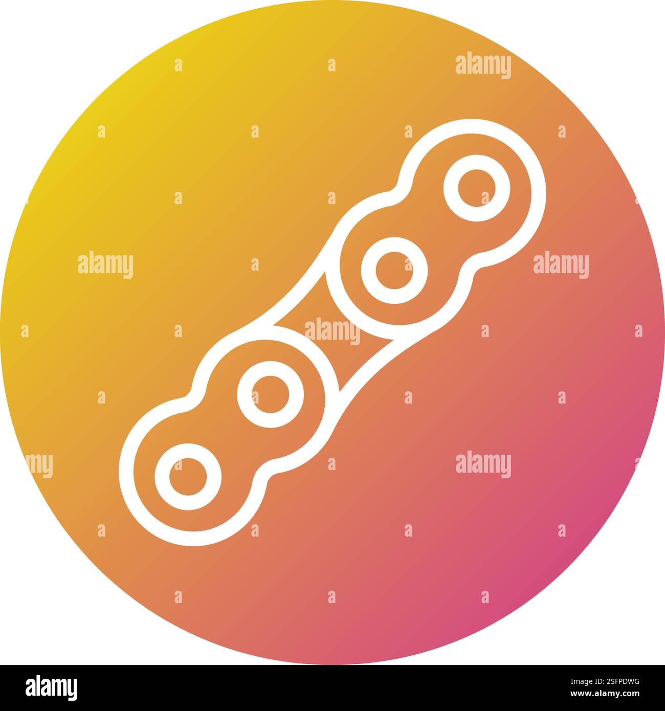 Chain design icon hi-res stock photography and images - Alamy