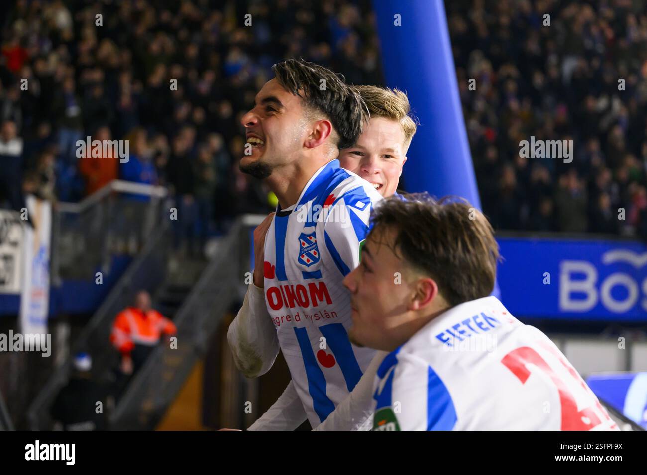 HEERENVEEN - Eser Gurbuz of SC Heerenveen celebrates the equalizer 2-2 ...
