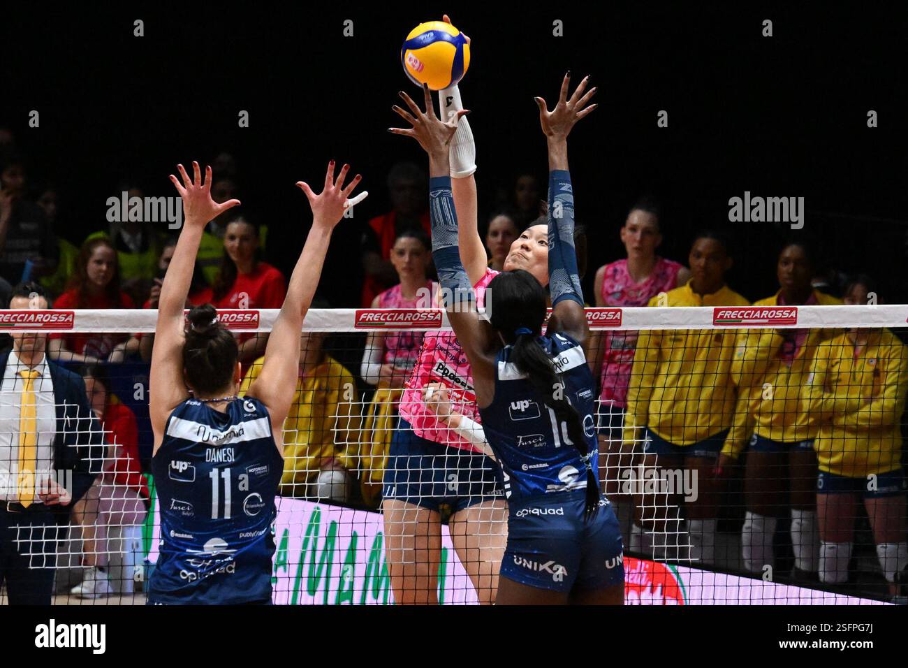 Bologna, Italy. 09th Feb, 2025. Ting Zhu ( A.Carraro Imoco Conegliano ...