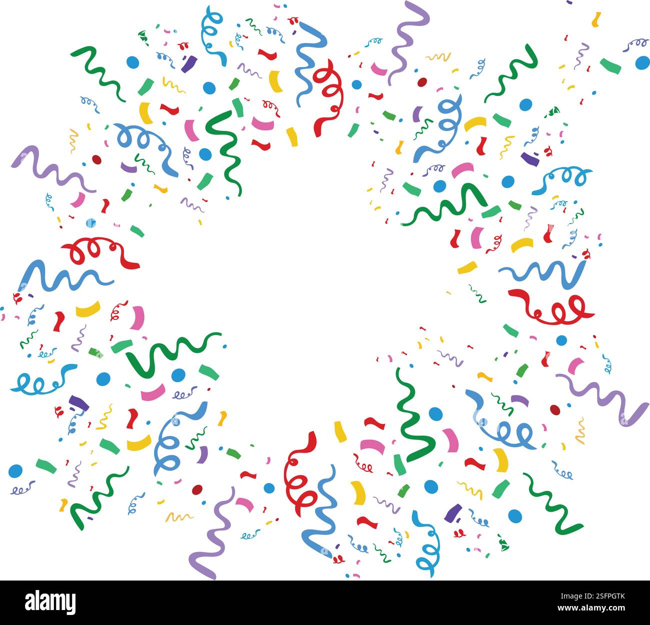 Colorful Confetti, Paper Confetti Design, Confetti Design Stock Vector ...