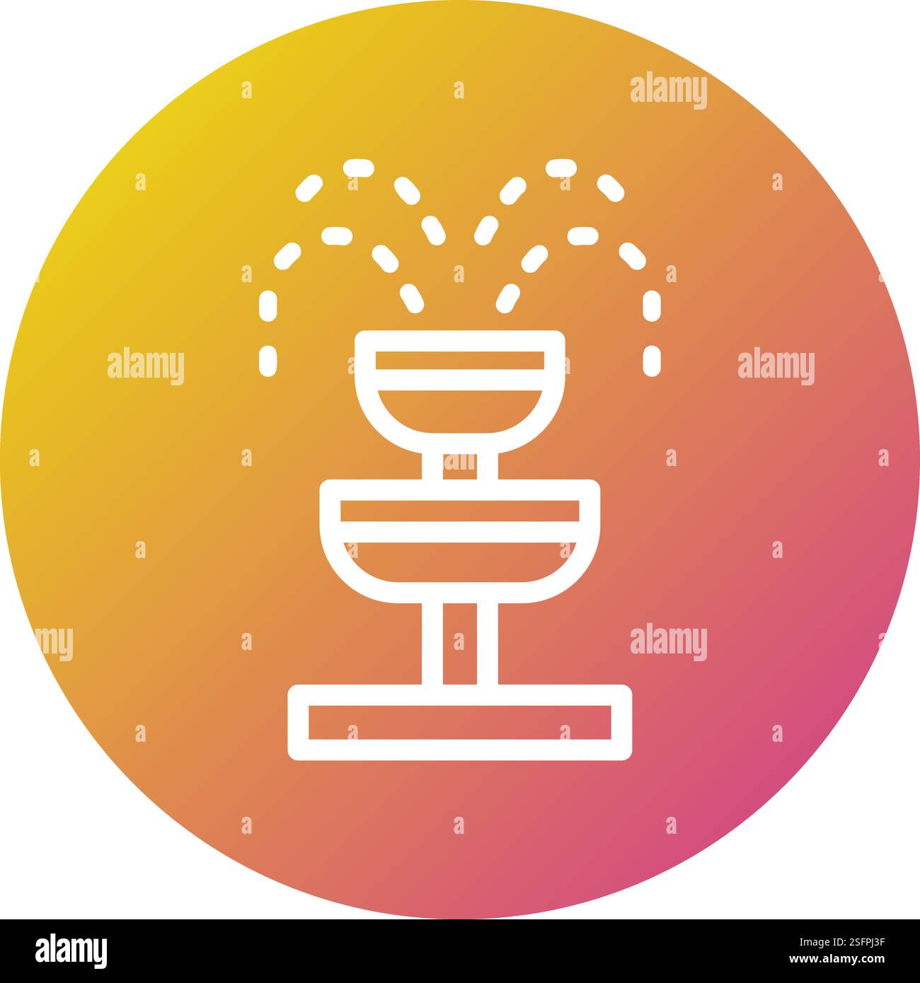Fountain icon logo design Stock Vector Images - Alamy